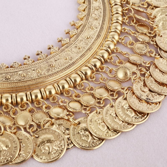 Star Posh | Jewelry | Antique Gold Bohemian Gypsy Coin Necklace | Poshmark